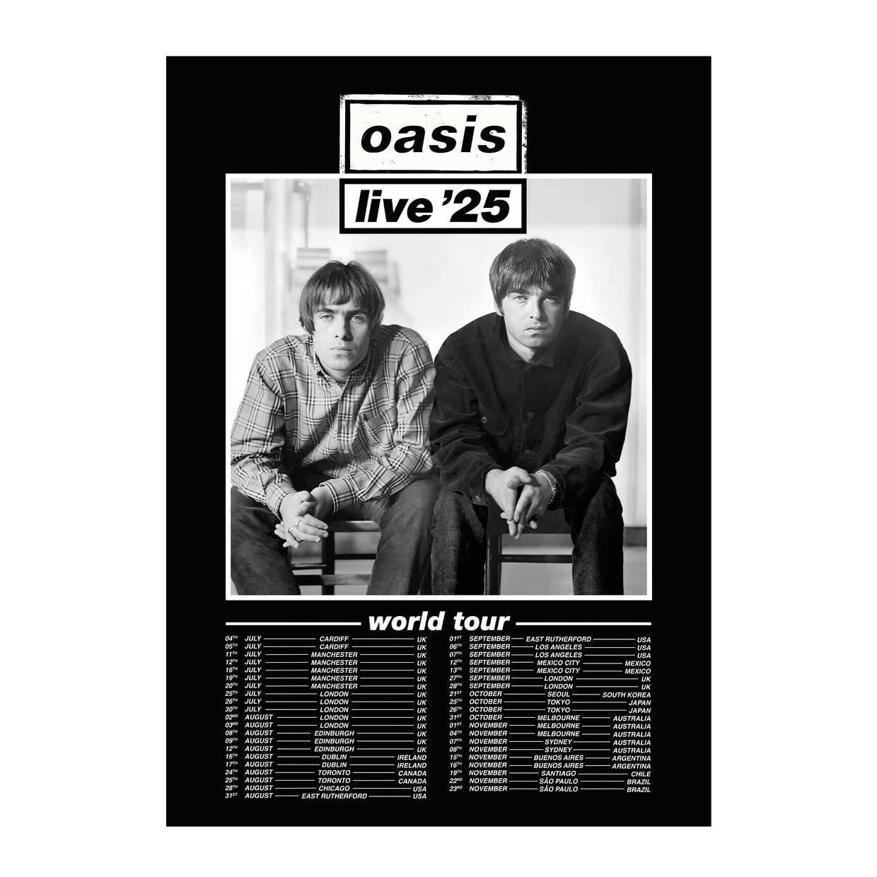 Oasis Live '25 Official Merchandise