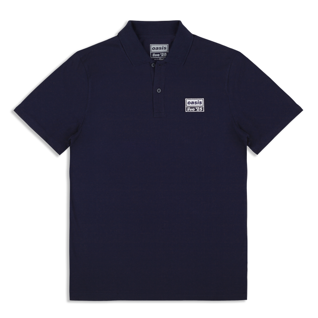 Live '25 Tour Logo Polo Shirt Navy – Oasis Live '25